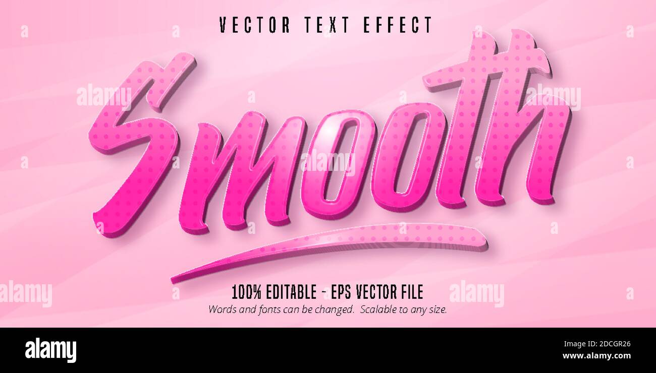 Smooth text effect hi-res stock photography and images - Alamy