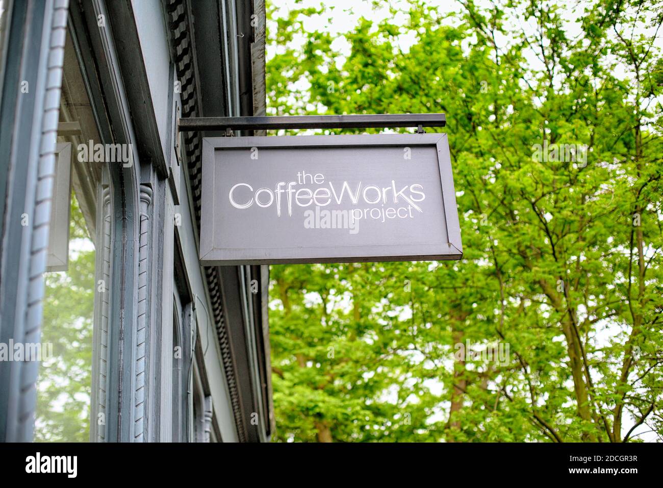 Great Britain / England / London /Coffee/ Coffee shop sign in London ...