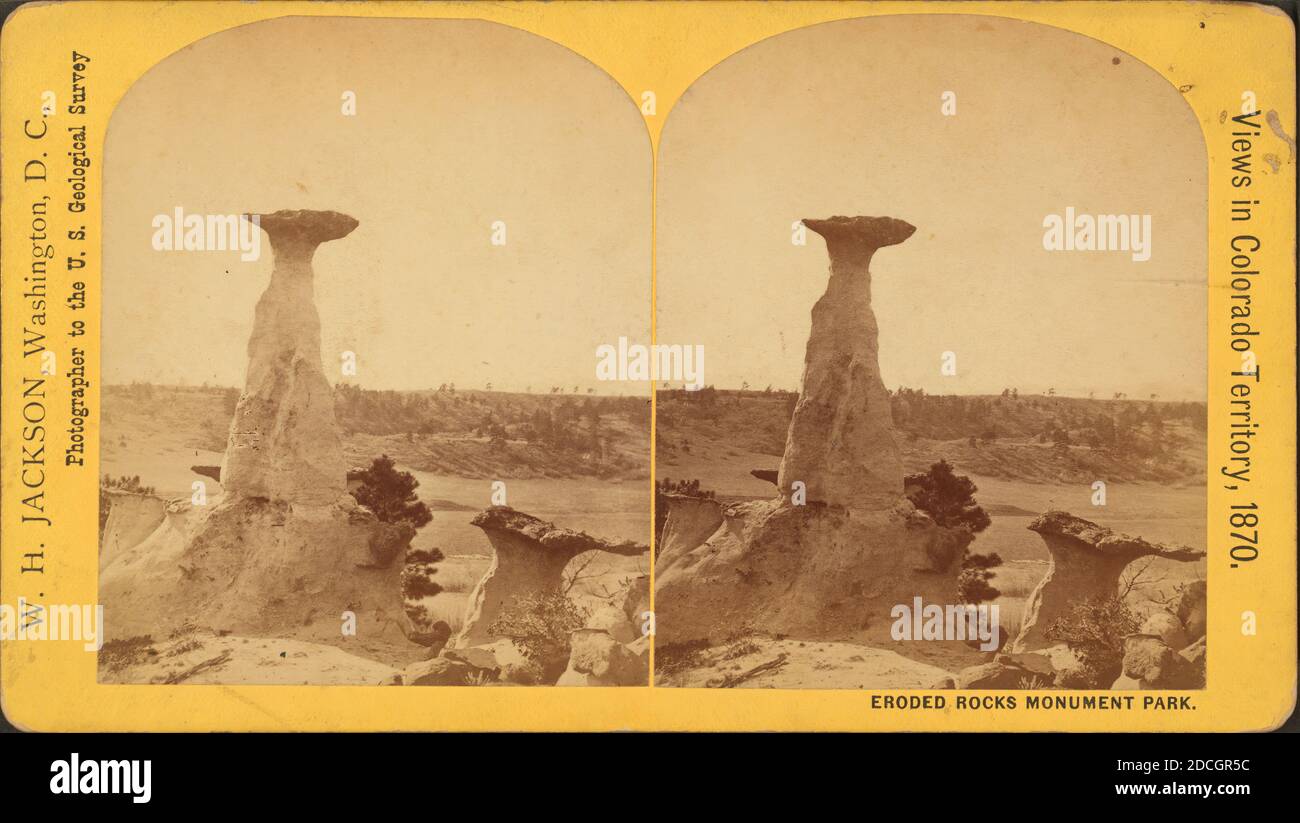 Eroded rocks, Monument Park., Jackson, William Henry (1843-1942 ...