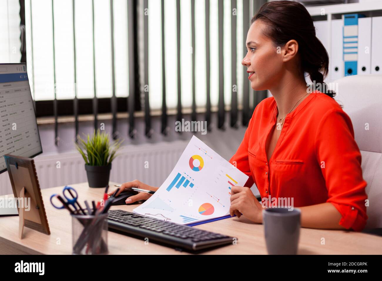 Financial planing on desk hi-res stock photography and images - Alamy