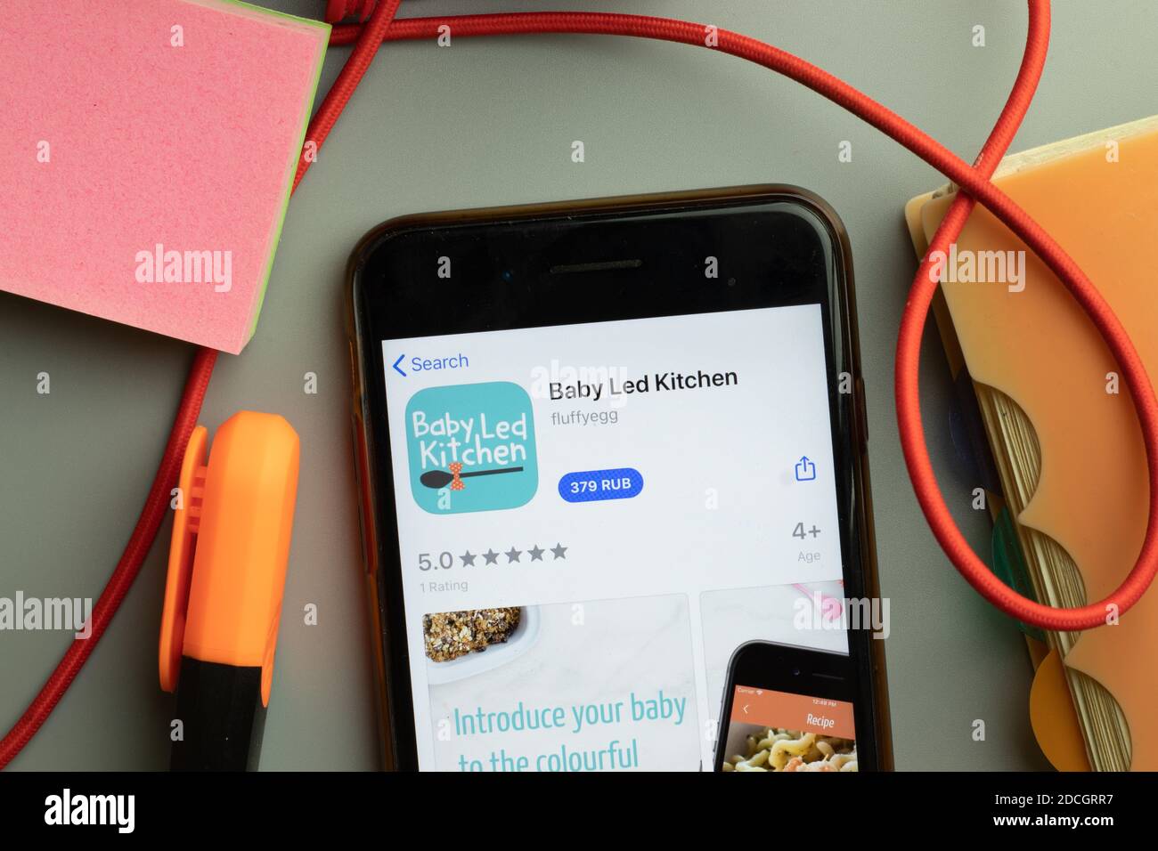 New York, United States - 7 November 2020: Baby Led Kitchen app store ...