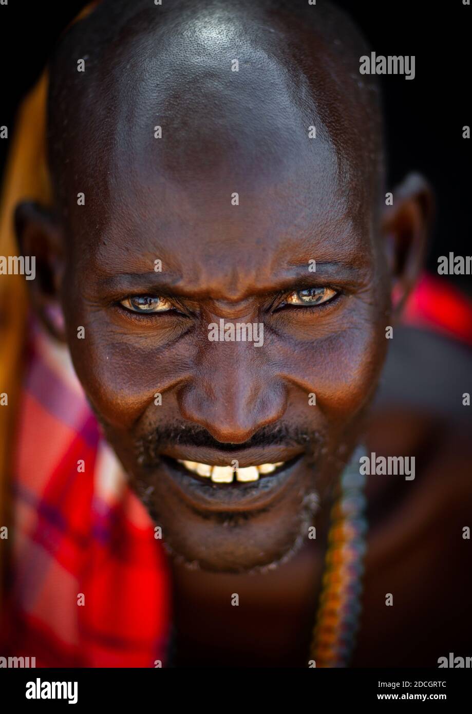 Portrait of a Samburu tribe warrior, Samburu County, Maralal, Kenya ...