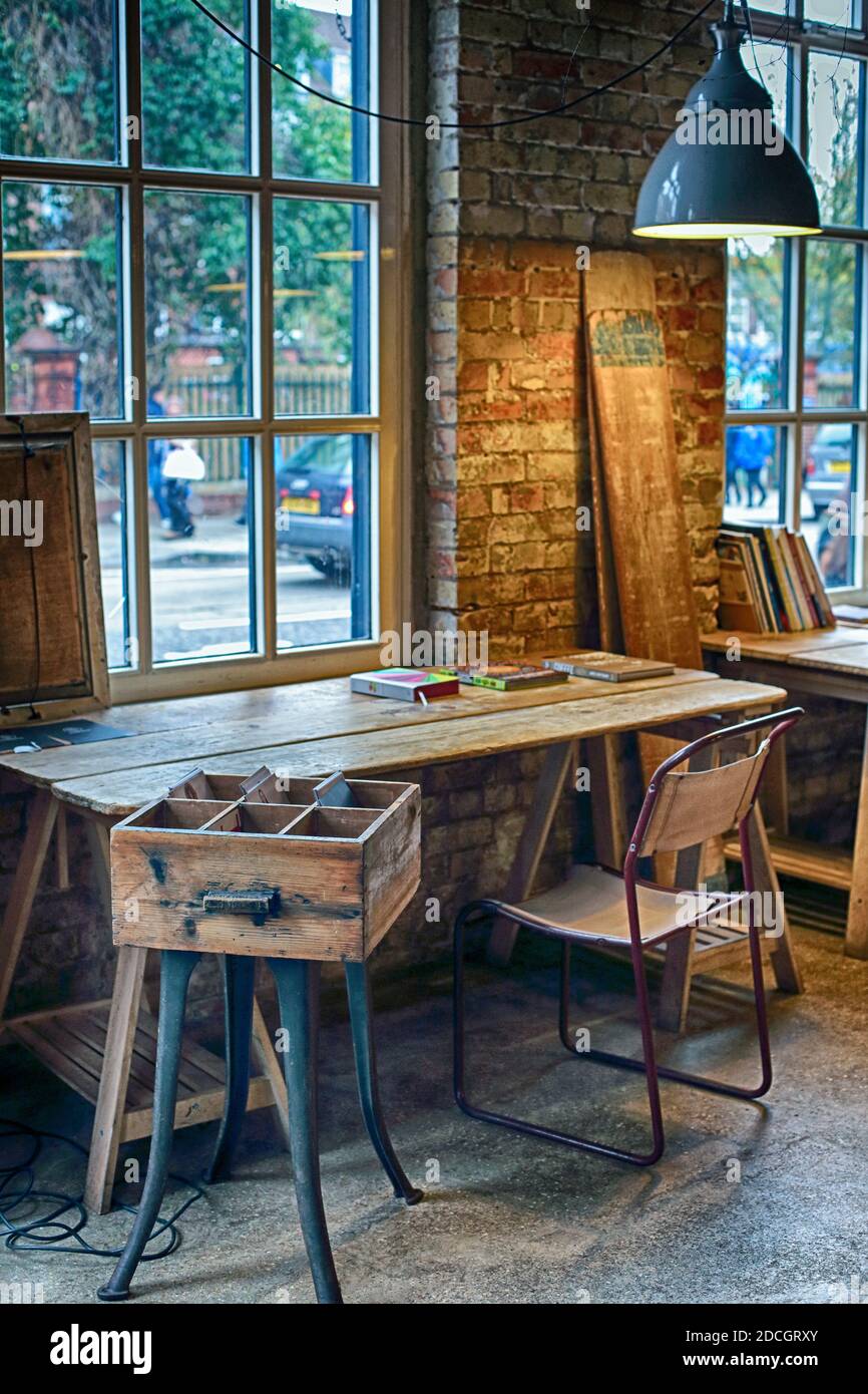 Vintage Empty Coffee Shop Interior Design
