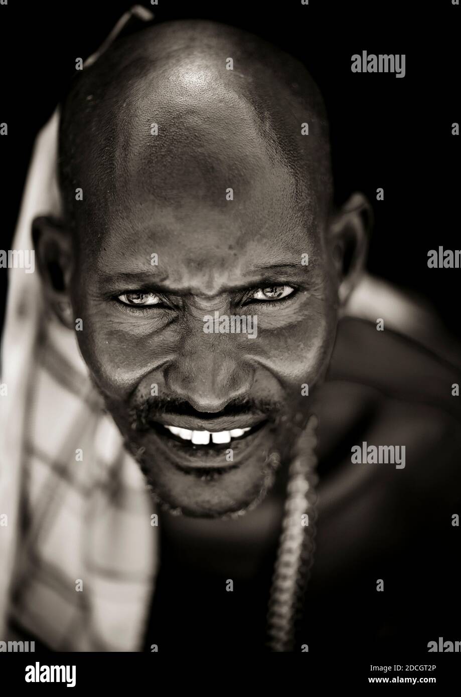 Portrait of a Samburu tribe warrior, Samburu County, Maralal, Kenya ...