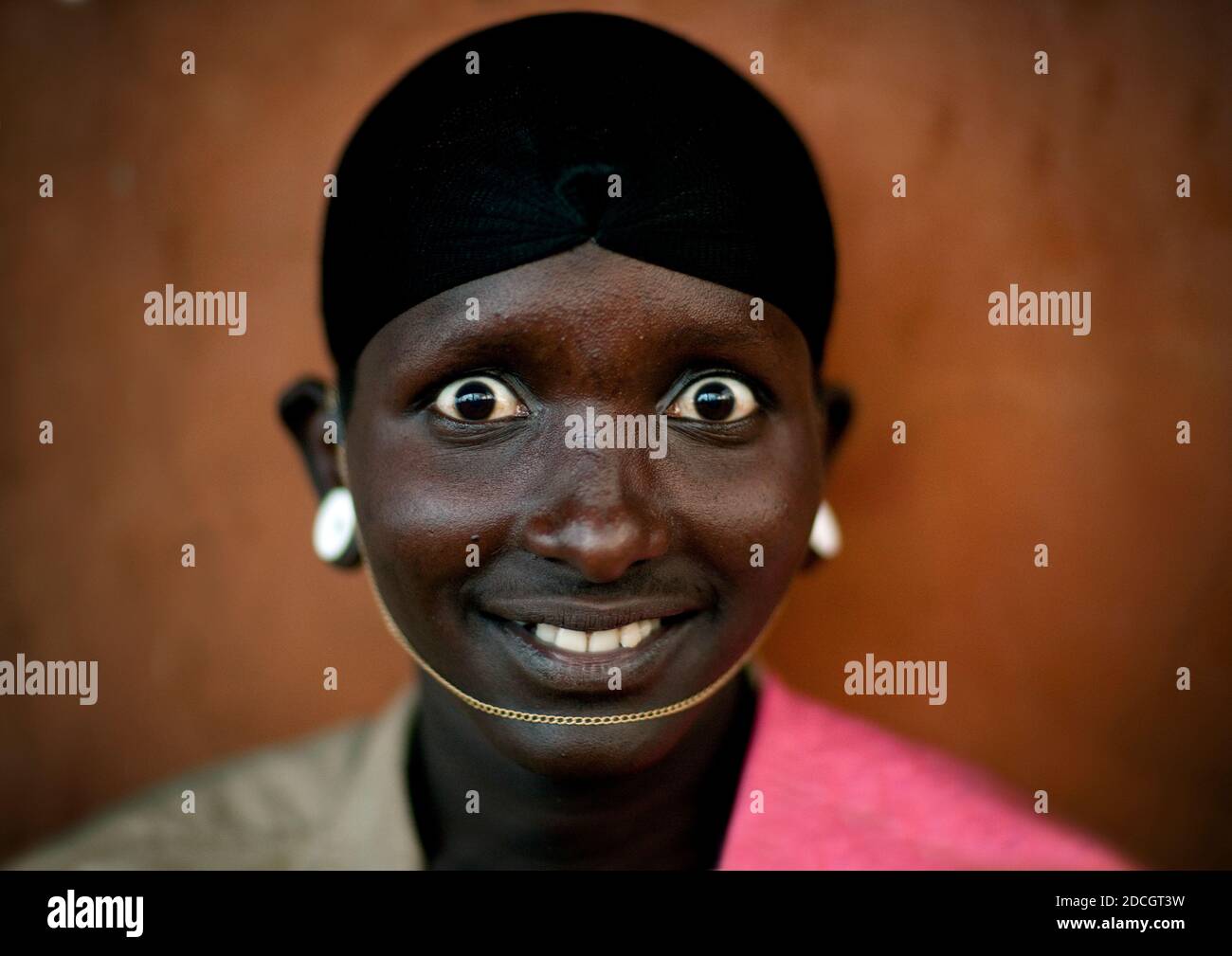 Samburu tribe moran with big eyes, Samburu County, Maralal, Kenya Stock ...