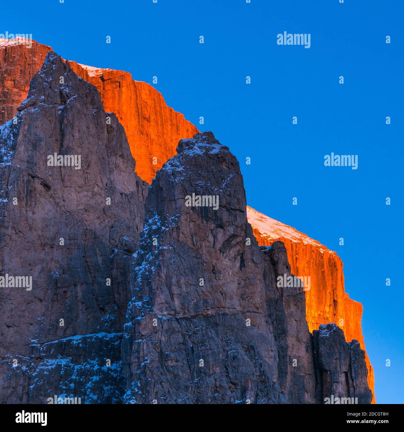 Sella Towers, Sella Pass, Dolomites, Unesco World Heritage Site, Italy ...