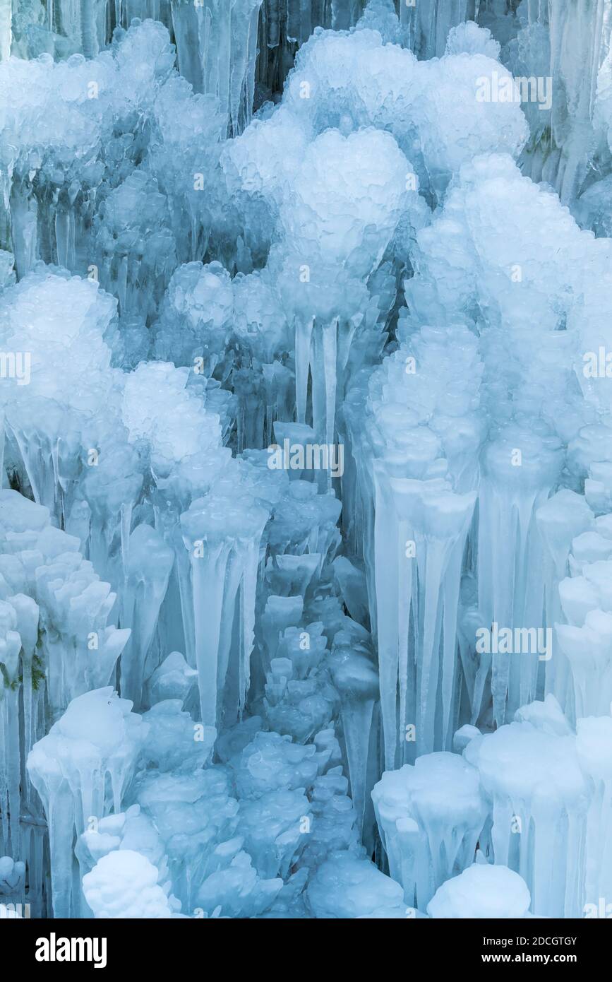 Ice design, Winter landscape in Dolomites, Unesco World Heritage Site ...