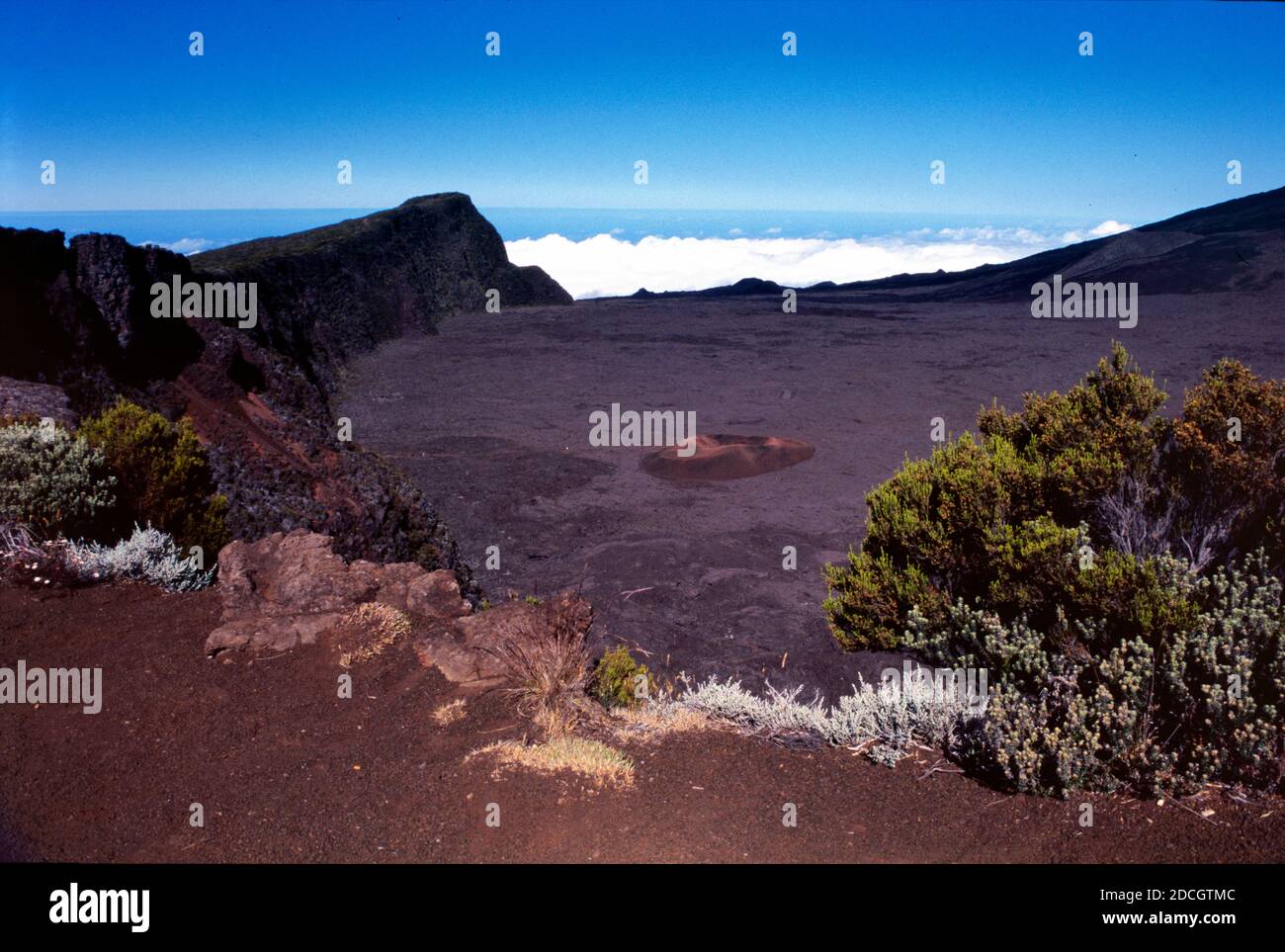 Peak of Partage (2360m) & Formica Leo Crater (2218m) on the Piton de la ...