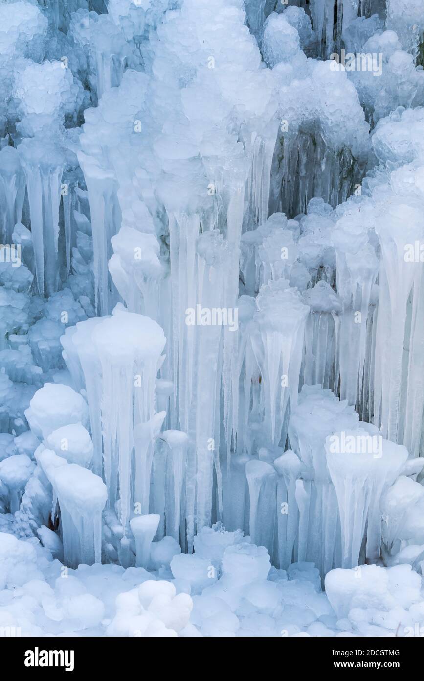 Ice design, Winter landscape in Dolomites, Unesco World Heritage Site ...
