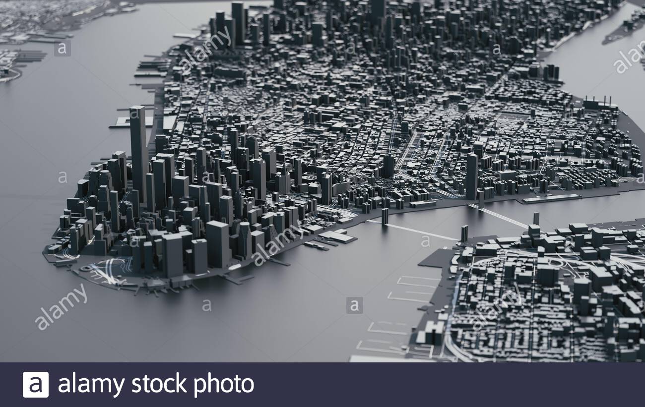 Manhattan Map High Resolution Stock Photography and Images - Alamy