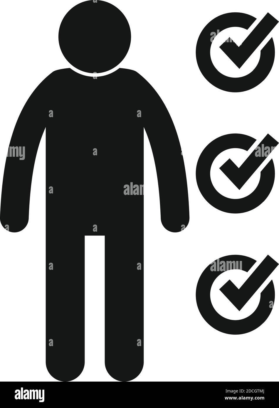 Worker list approved icon, simple style Stock Vector Image & Art - Alamy