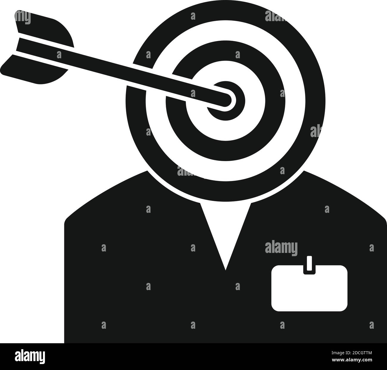 List man target icon, simple style Stock Vector Image & Art - Alamy