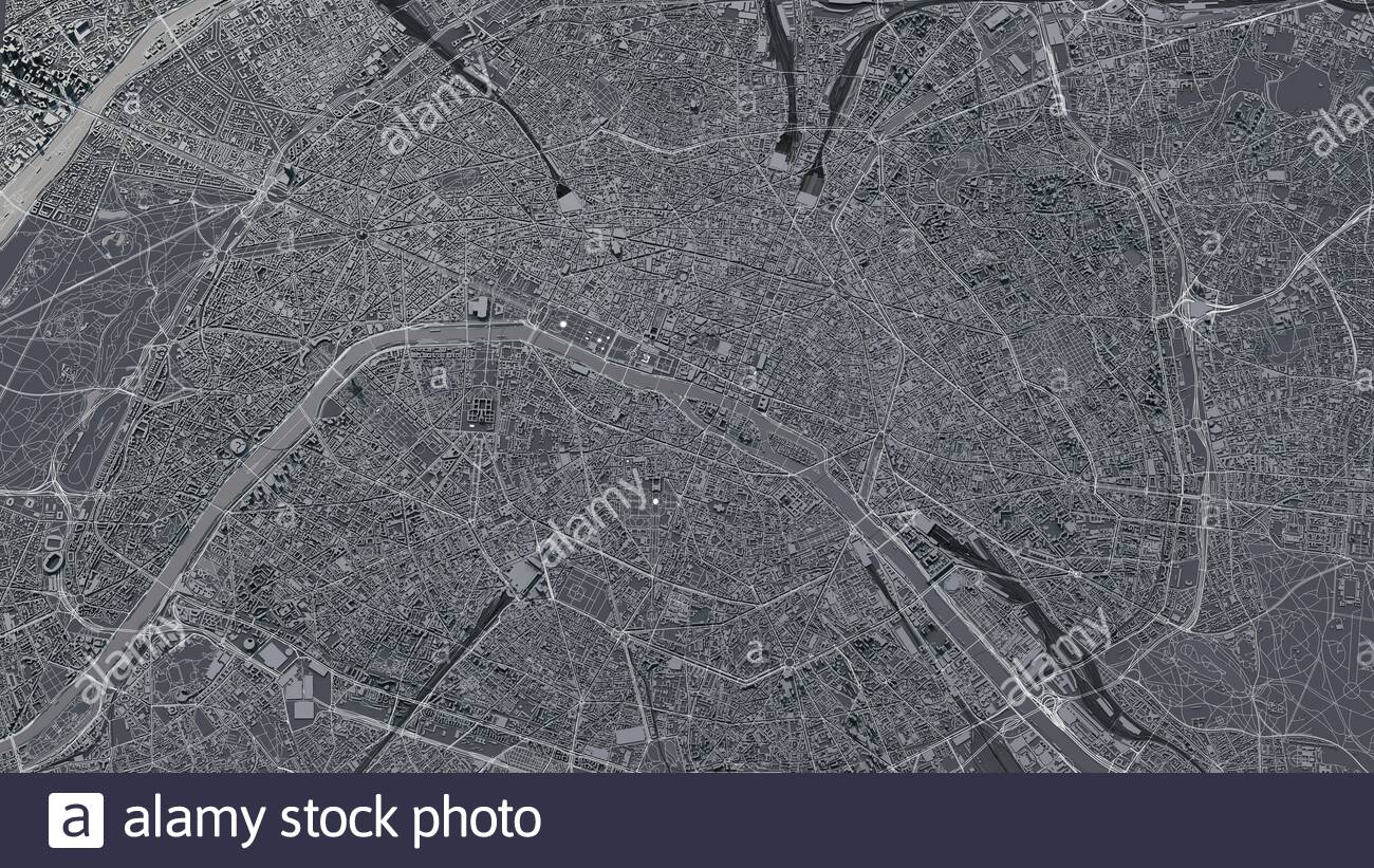 Satellite View Paris High Resolution Stock Photography and Images - Alamy