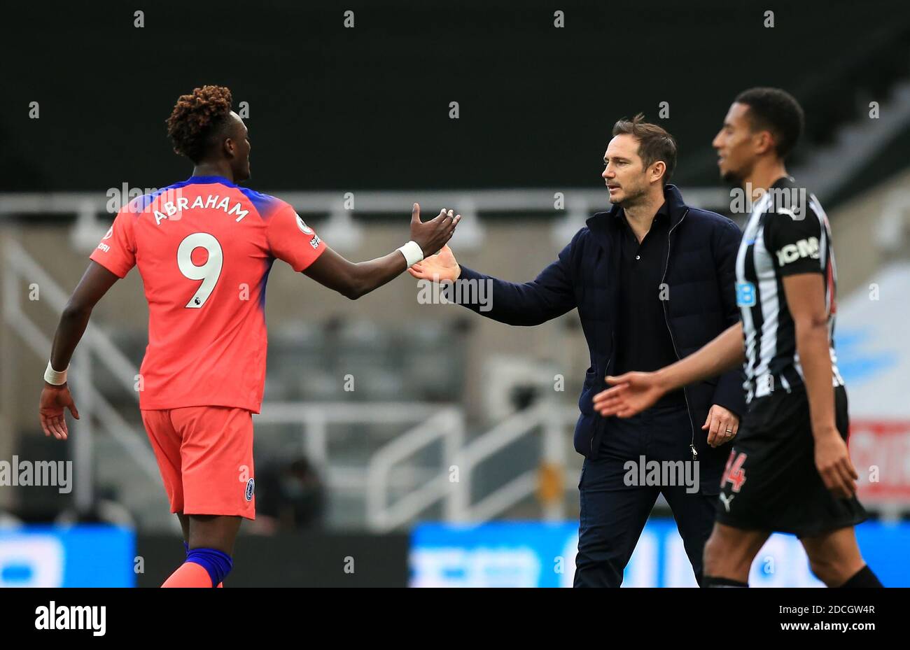 Chelsea's Tammy Abraham greet Chelsea manager Frank Lampard after the ... Chelsea's Tammy Abraham greet Chelsea manager Frank Lampard after the ...
