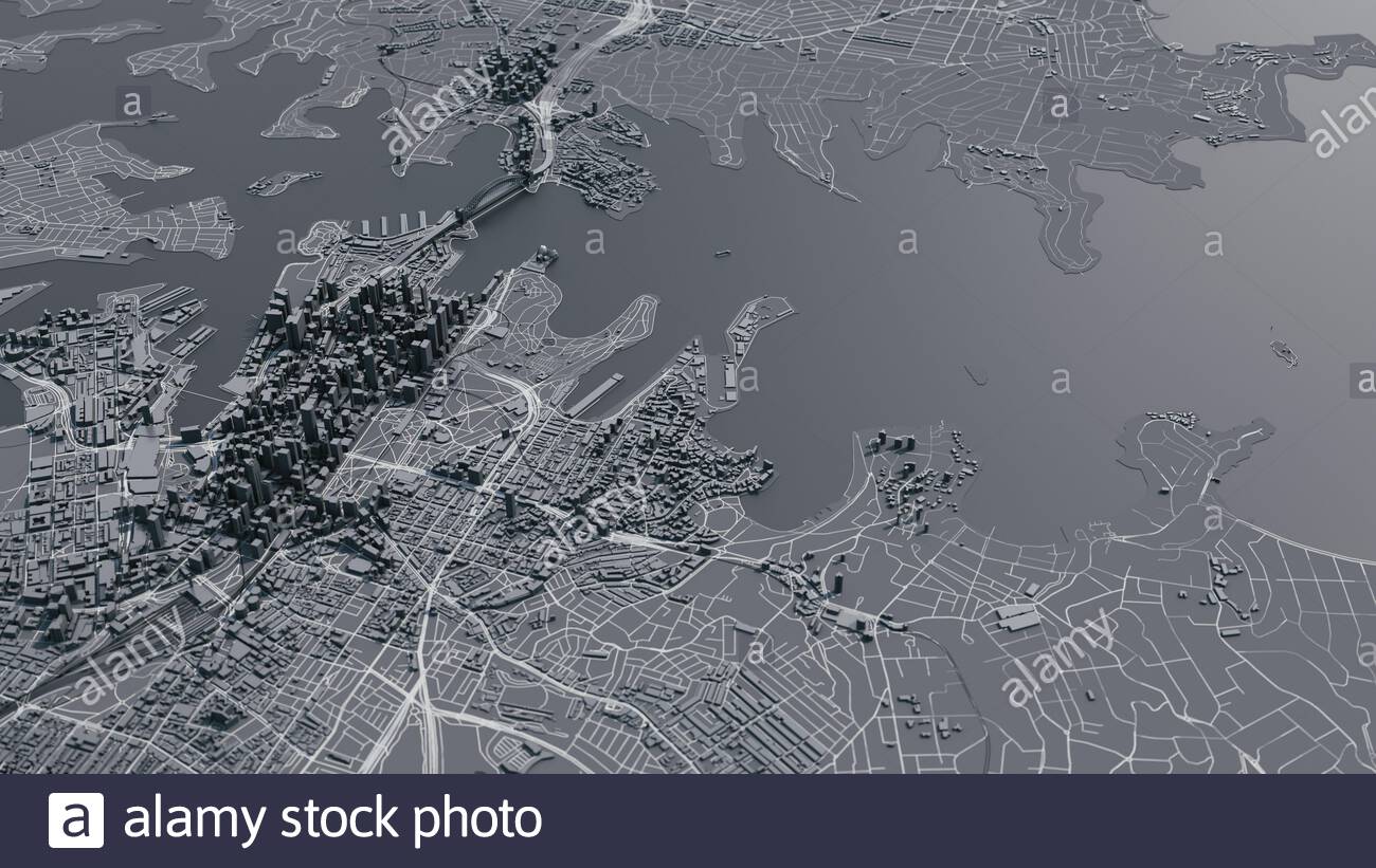 Satellite View Of Sydney High Resolution Stock Photography and Images ...
