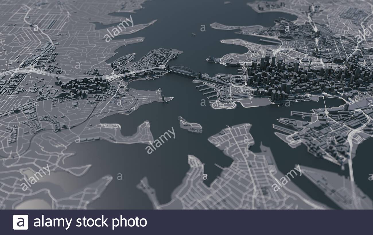 Satellite View Of Sydney High Resolution Stock Photography and Images ...