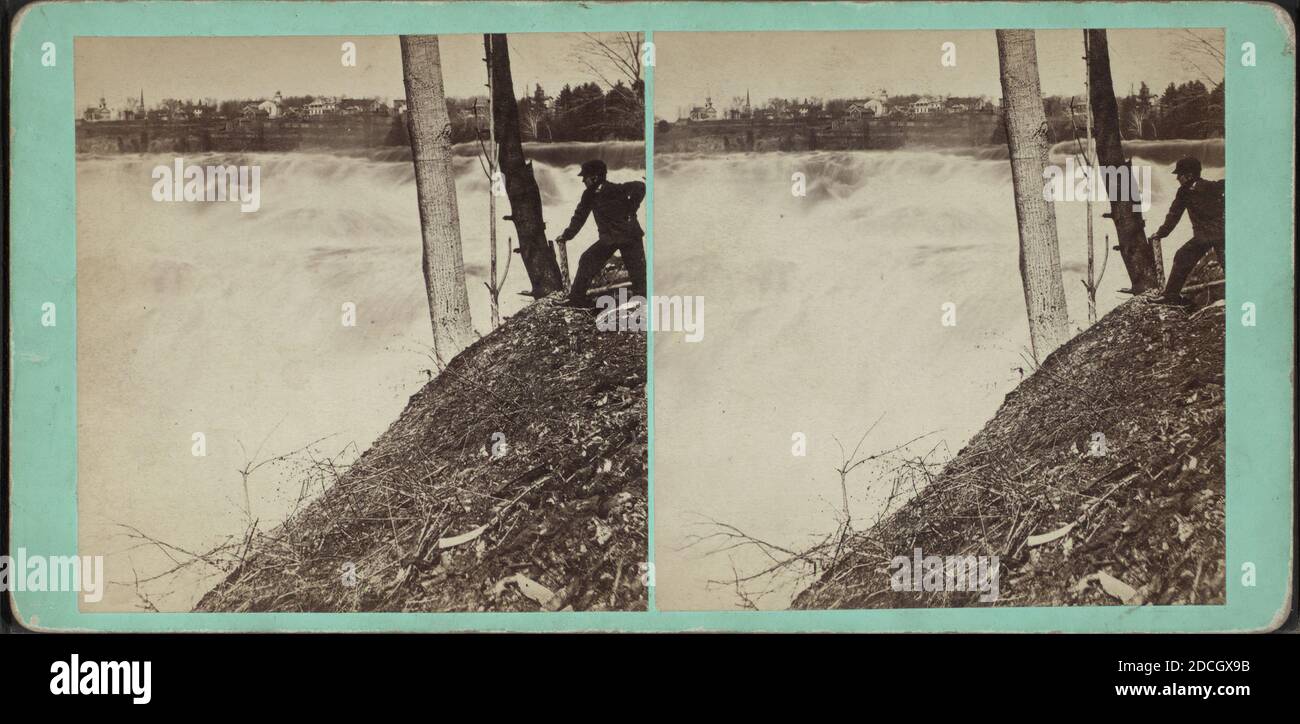 Baker's Falls, N.Y., Irish, G. S. (George S.), Waterfalls, New York ...