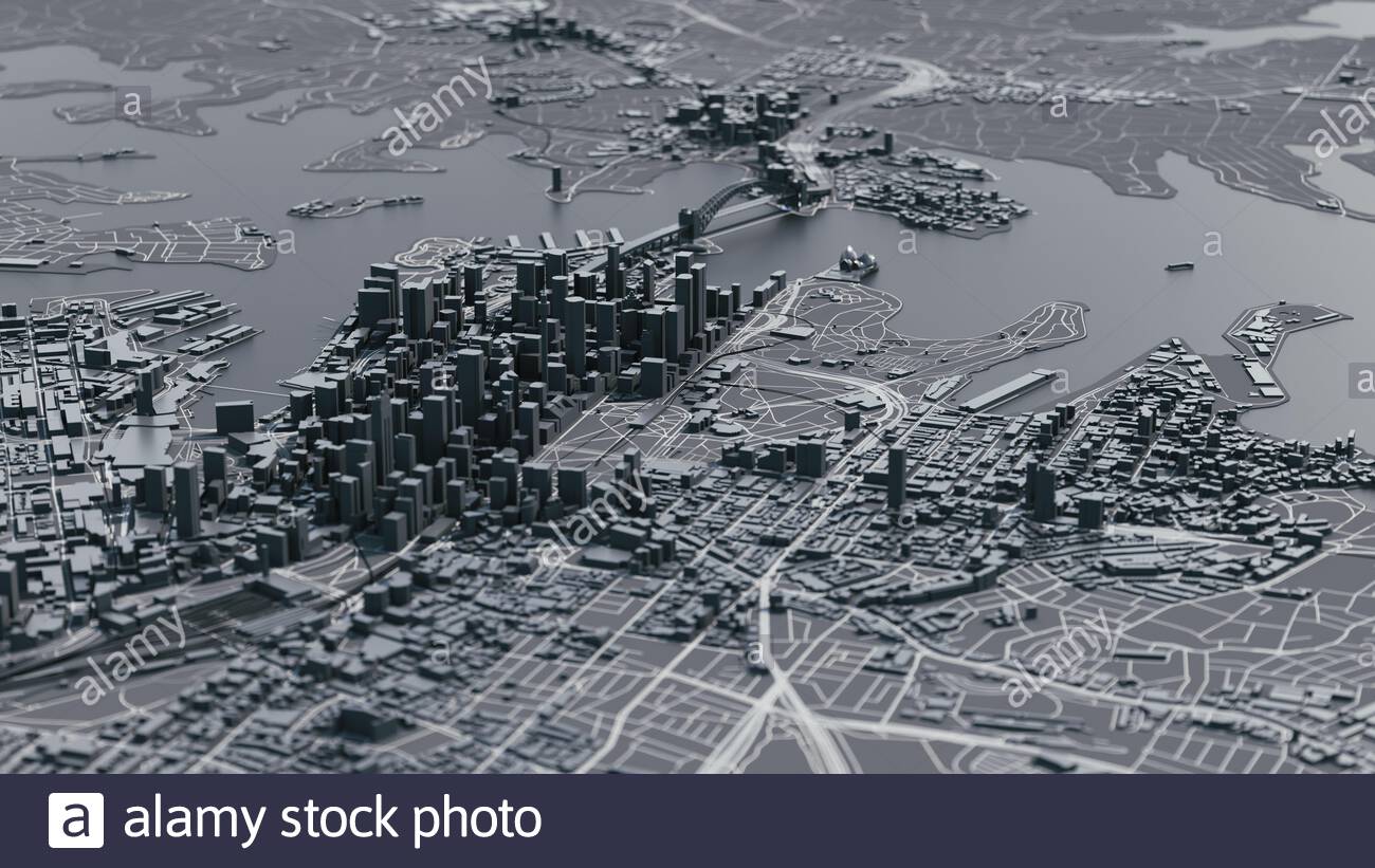 Satellite View Of Sydney High Resolution Stock Photography and Images ...