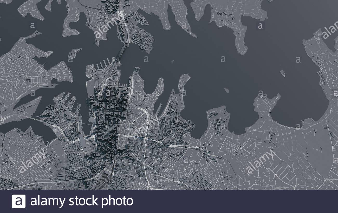 Satellite View Of Sydney High Resolution Stock Photography and Images ...