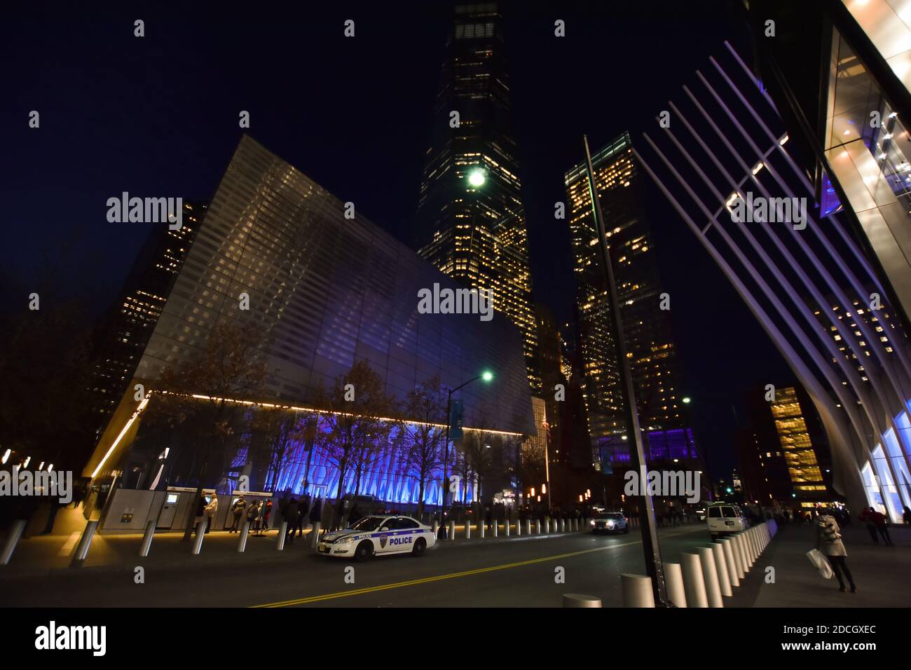New York, USA - November 30, 2019. Night view on Broadway, in the ...