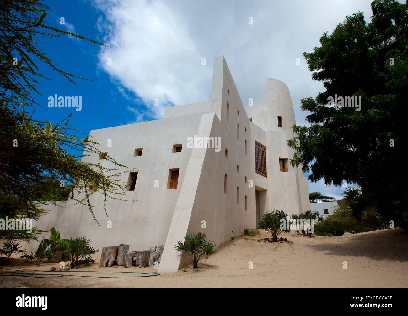 Luxury house with a modern style, Lamu County, Shela, Kenya Stock Photo ...