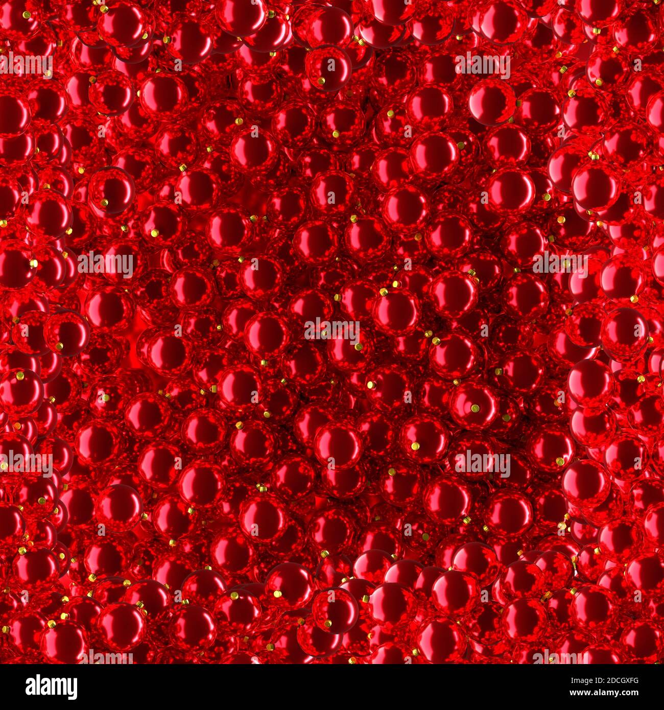 seamless texture pile of red christmas balls Stock Photo - Alamy