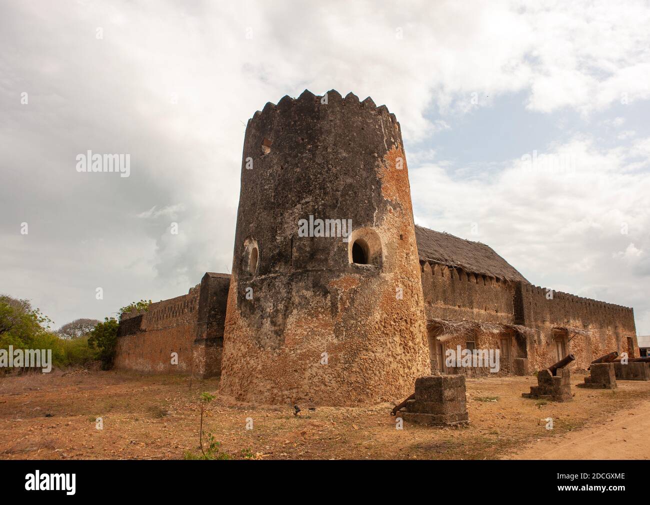 The old fort built by Bwana Mataka, Lamu County, Siyu, Kenya Stock ...