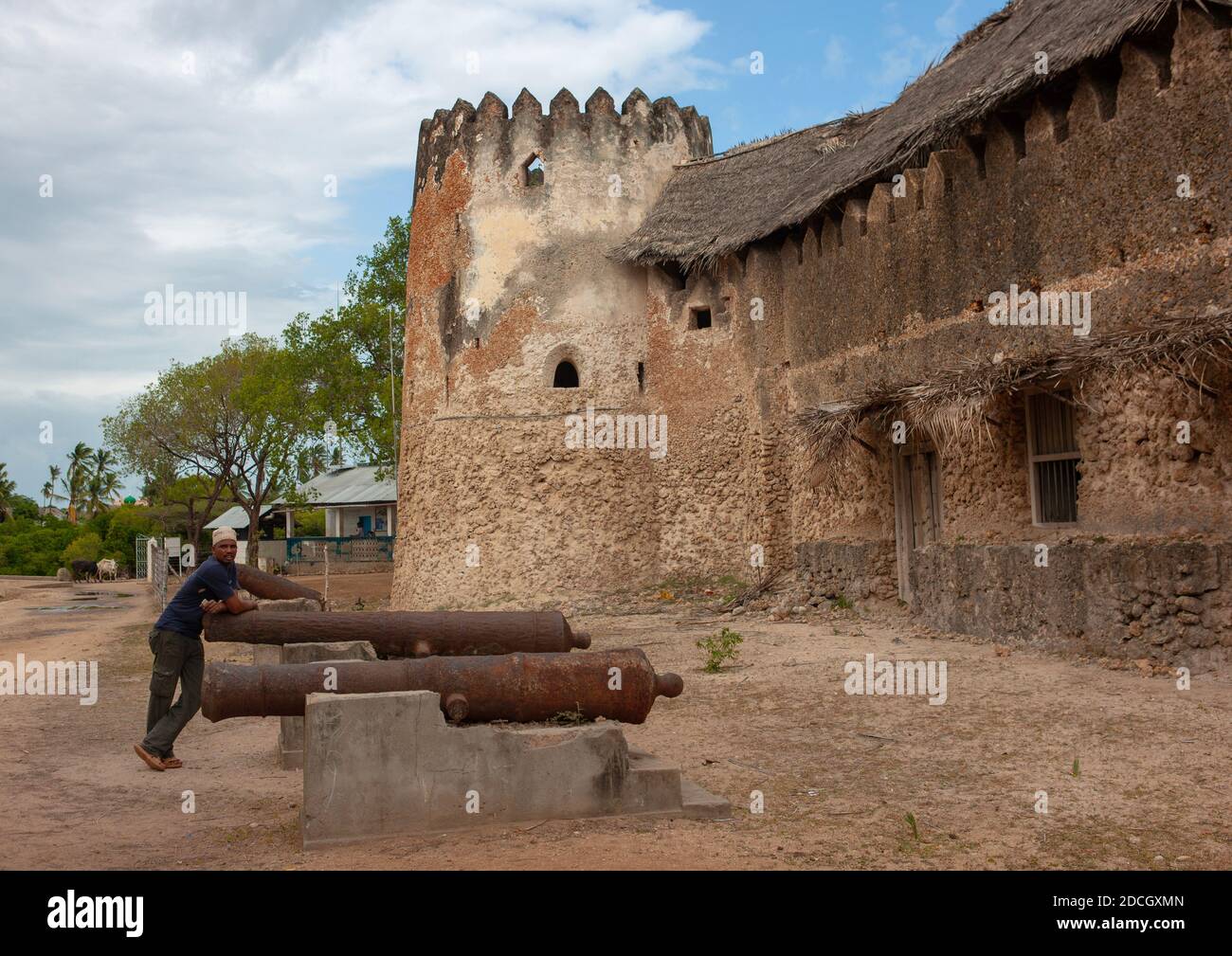 The old fort built by Bwana Mataka, Lamu County, Siyu, Kenya Stock ...