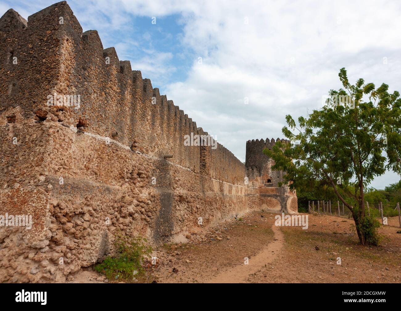 The old fort built by Bwana Mataka, Lamu County, Siyu, Kenya Stock ...