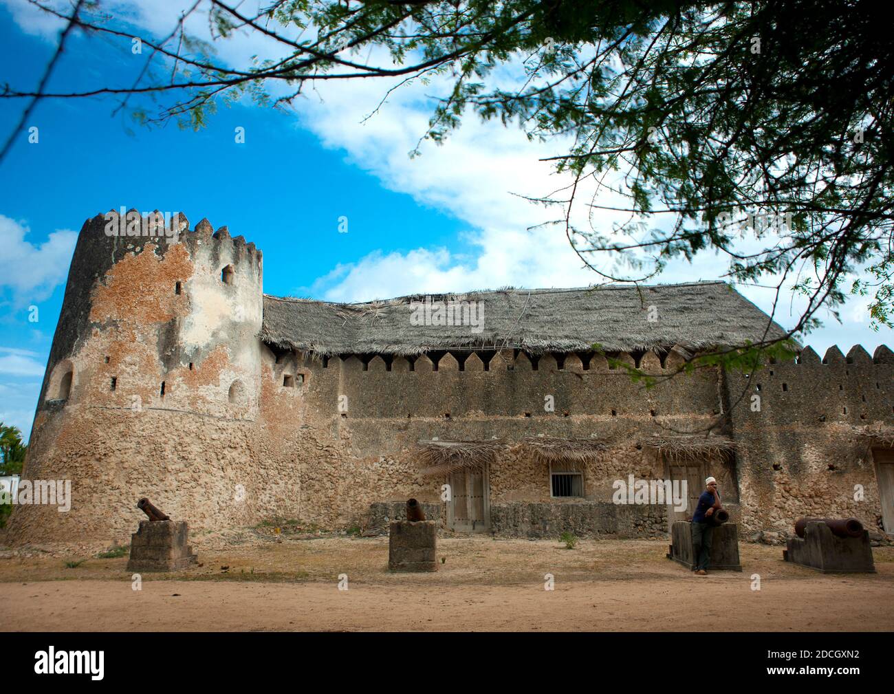 The old fort built by Bwana Mataka, Lamu County, Siyu, Kenya Stock ...