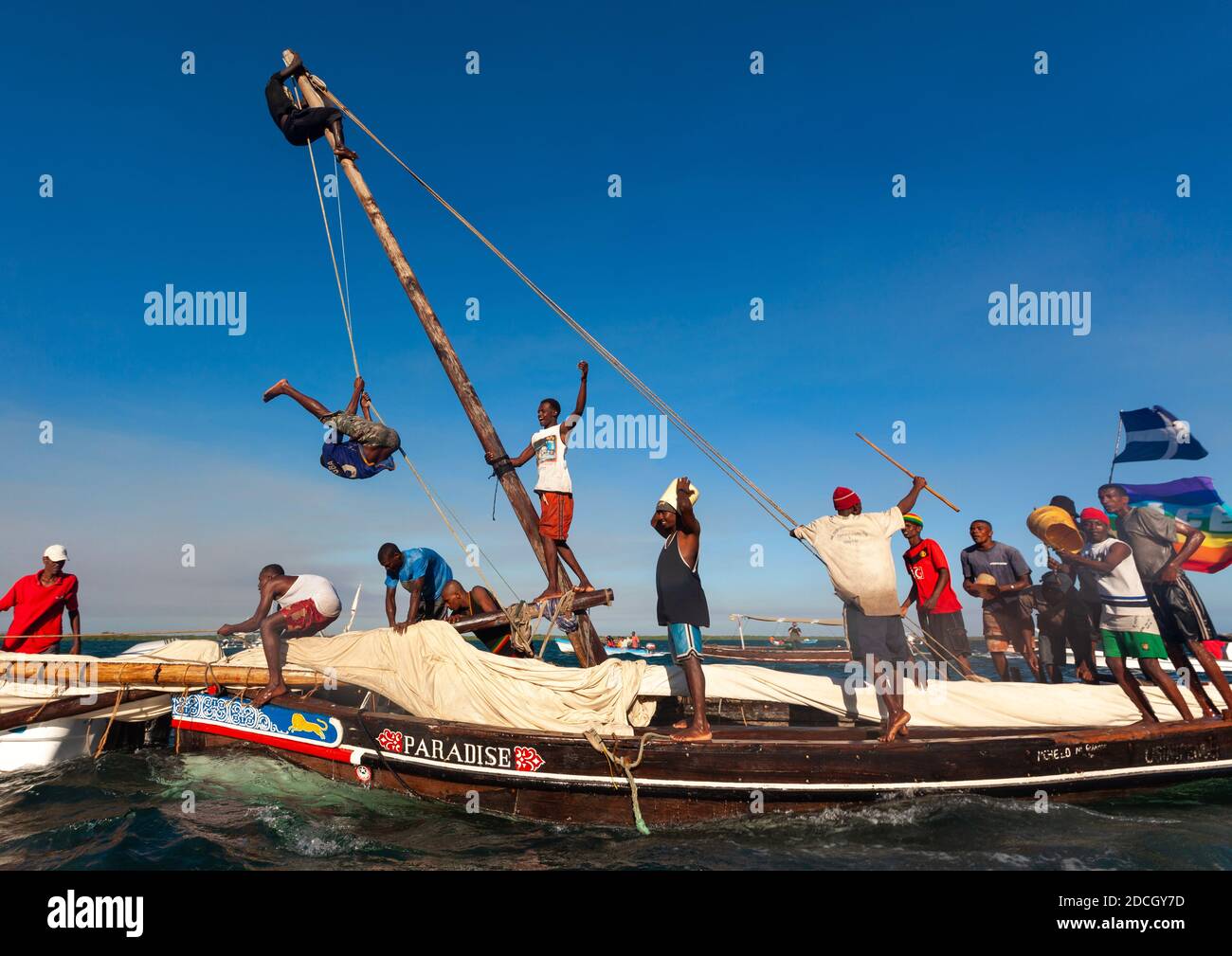 Traditional fishing boat boats lamu africa hi-res stock photography and ...