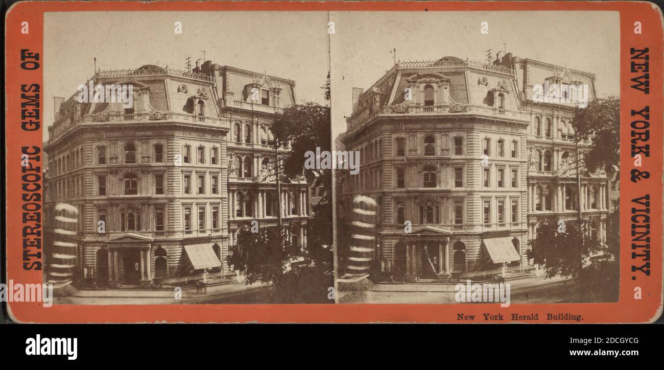 New York Herald building., New York (State), New York (N.Y.), New York ...