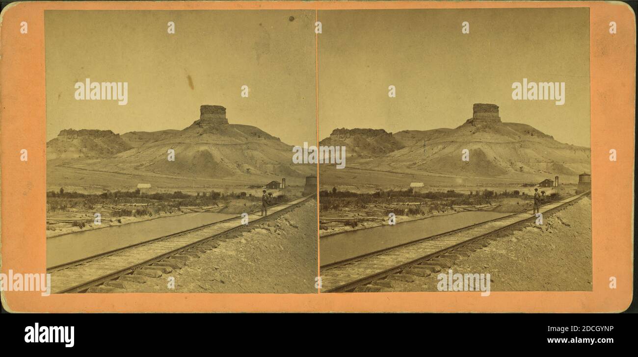 Green River Butte., Jackson, William Henry (1843-1942), Union Pacific ...