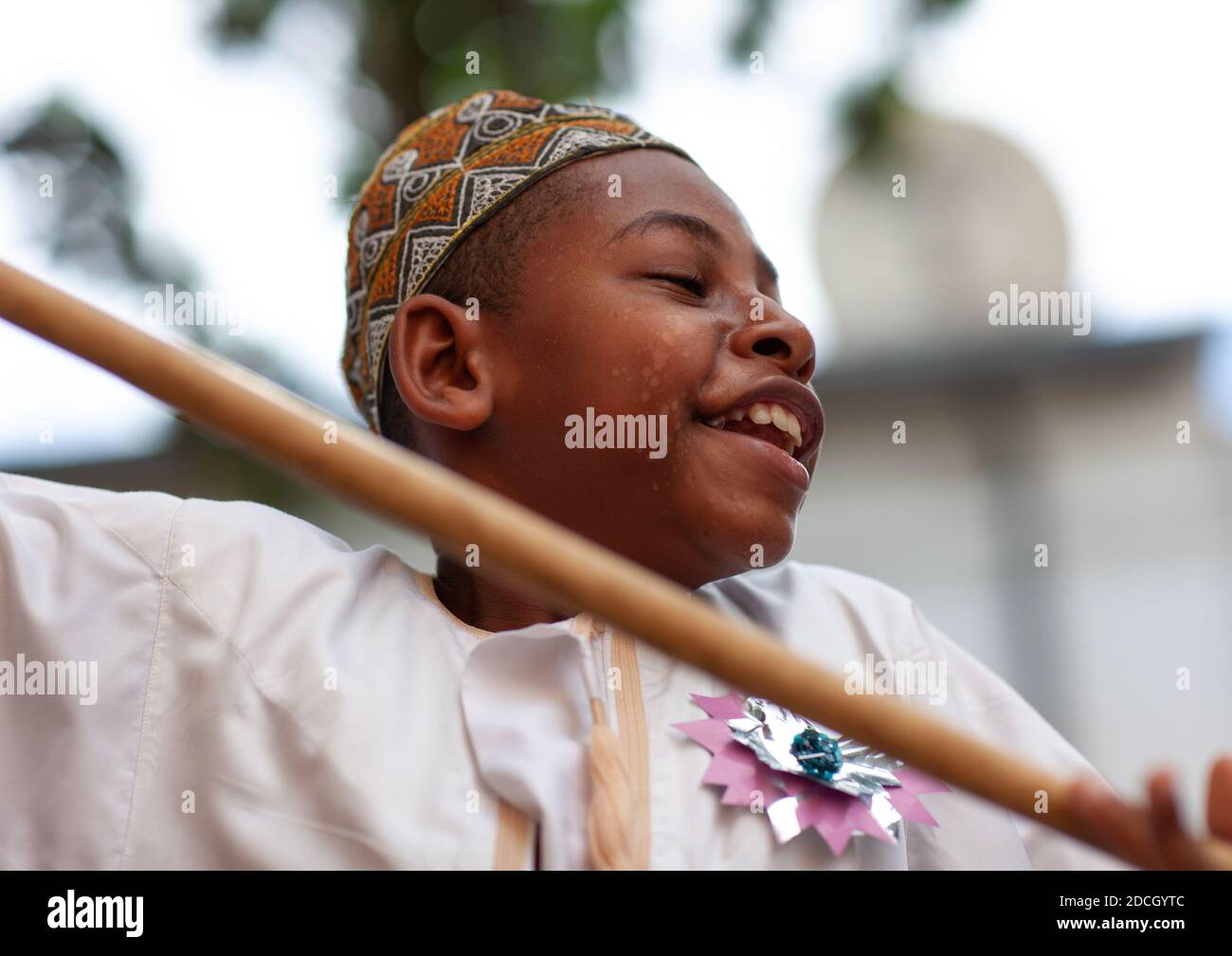 Children africa dance stick hi-res stock photography and images - Alamy