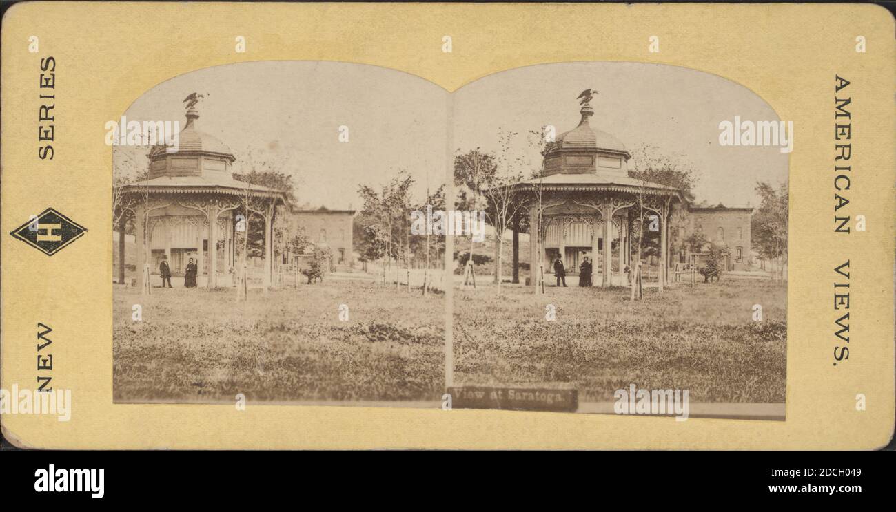 View at Saratoga., 1865, New York (State), Saratoga Springs, Saratoga ...
