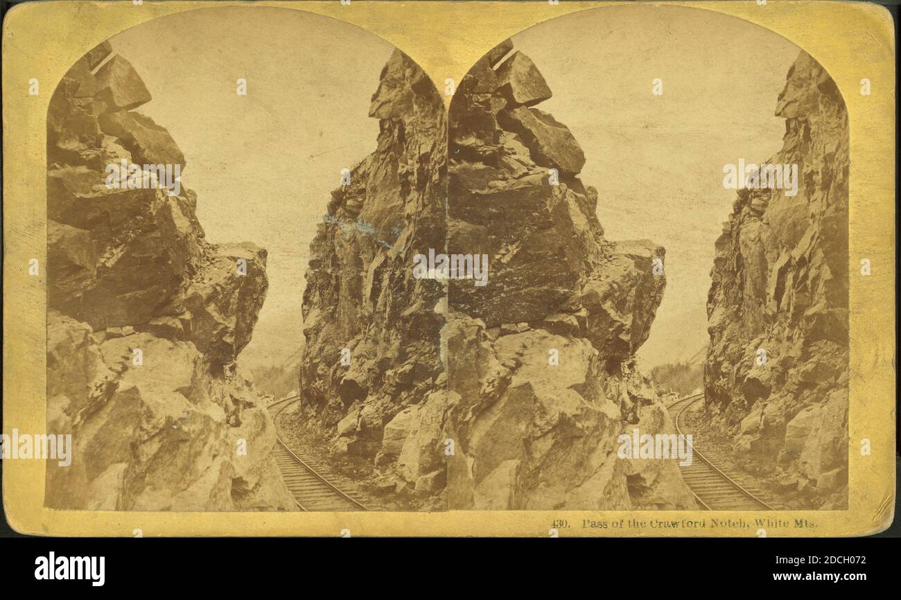 Pass of the Crawford Notch, White Mts., Kilburn, B. W. (Benjamin West ...