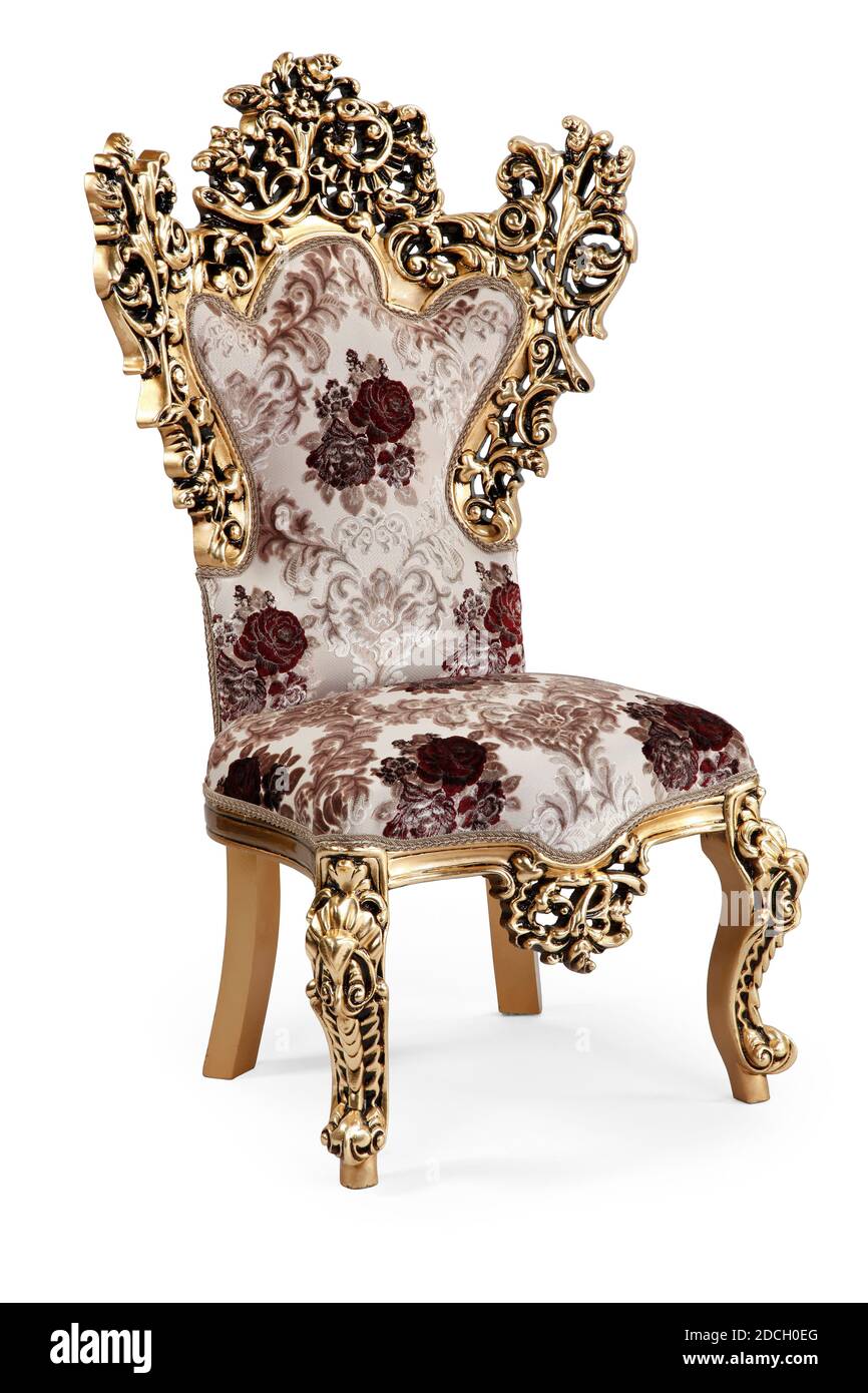 Classic single sofa isolated on white background. corner view Stock ...