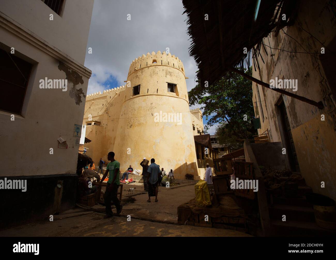 A view of the fort tower, Lamu County, Lamu, Kenya Stock Photo - Alamy