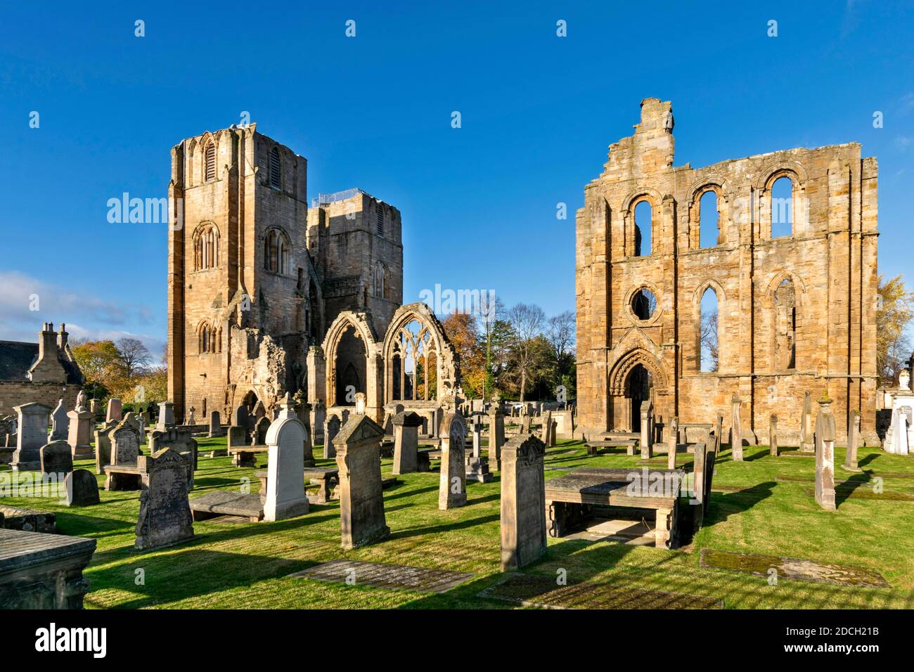ELGIN CATHEDRAL MORAY SCOTLAND SUNLIGHT ON THE CATHOLIC CHURCH OF THE ...