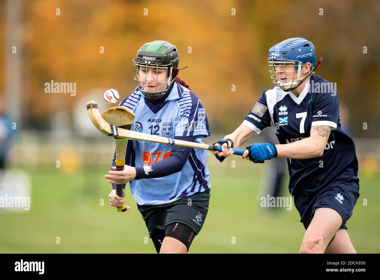 Shinty stick ball hi-res stock photography and images - Alamy