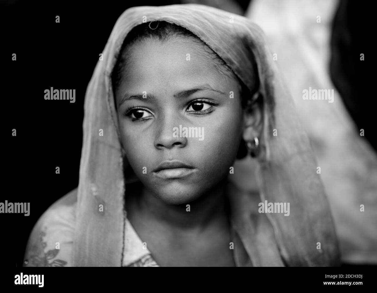 Portrait of a cute swahili girl, Lamu County, Lamu, Kenya Stock Photo ...