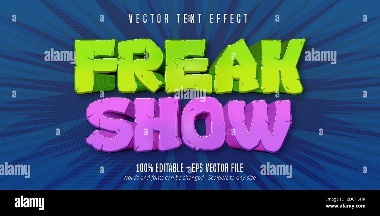 Freak show sign Stock Vector Images - Alamy