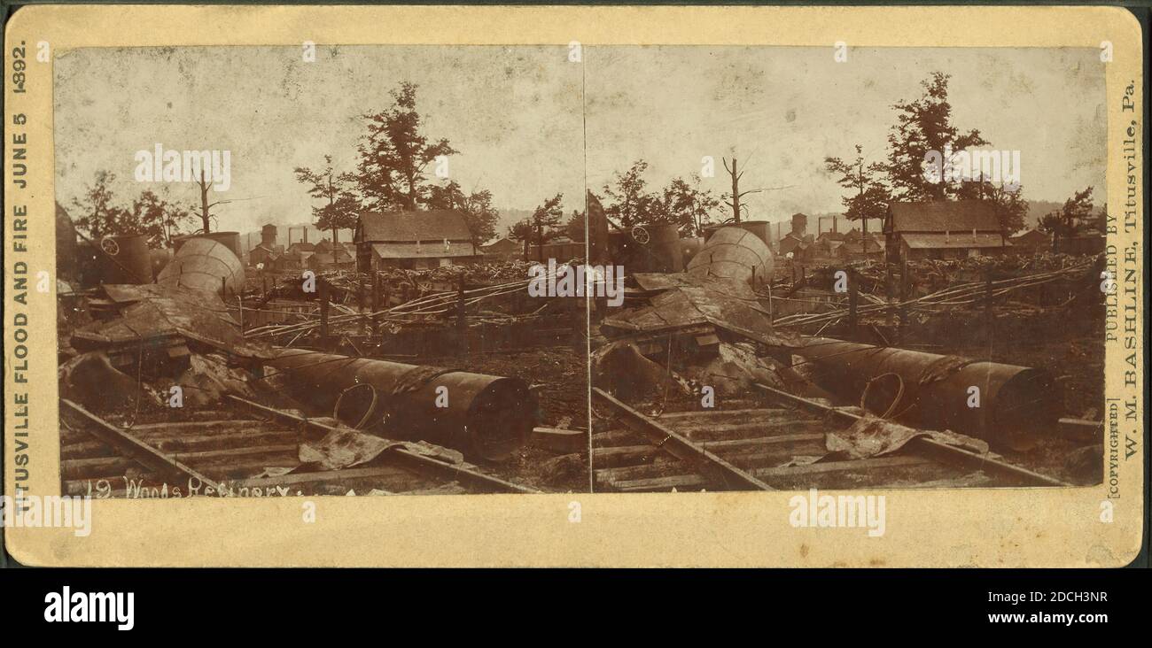 Woods refinery., Bashline, W. M., 1892, Pennsylvania Stock Photo - Alamy