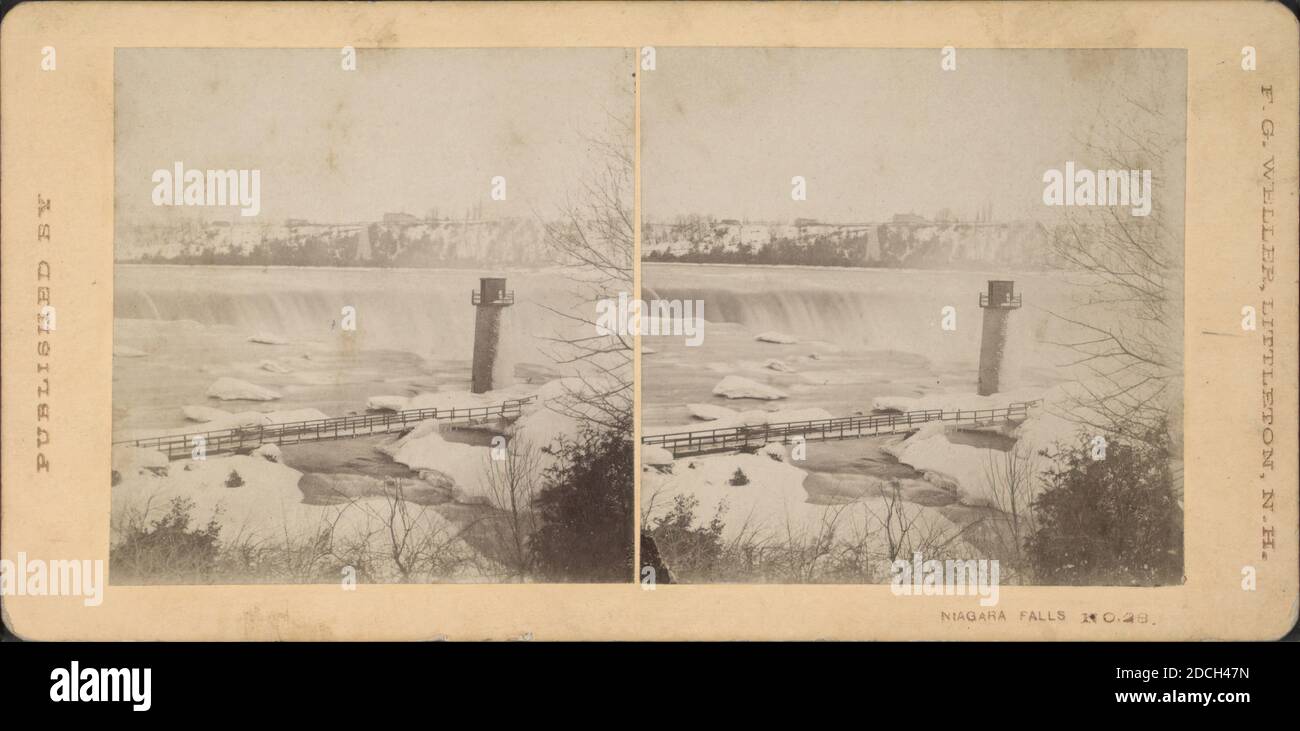 Niagara Falls. View of Terrapin Tower and falls., Weller, F. G ...