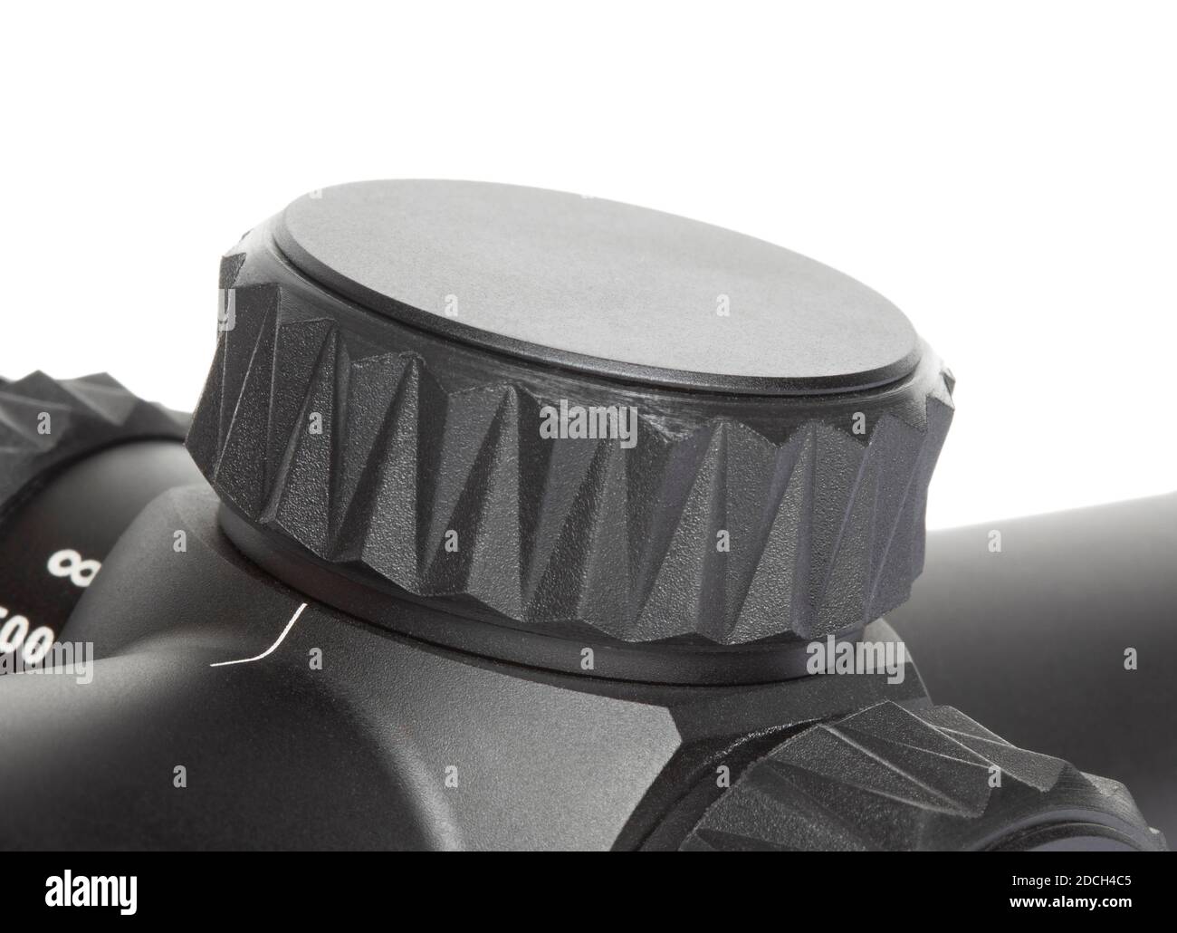 Metal cap on a riflescope turret that is isolated on white Stock Photo ...