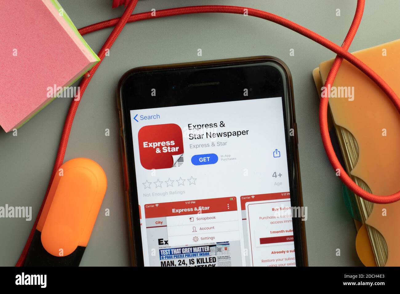 New York, United States - 7 November 2020: Express Star Newspaper app ...