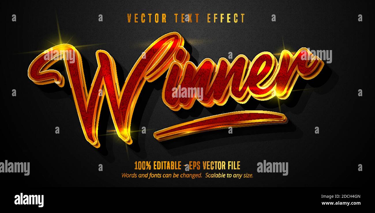 Luck 3d text effect hi-res stock photography and images - Alamy