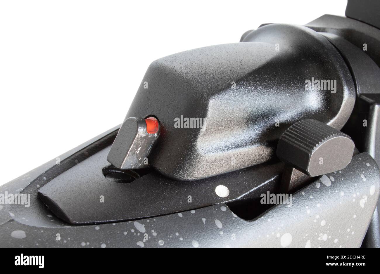 Firing pin indicator showing red and safety off on a bolt action rifle ...