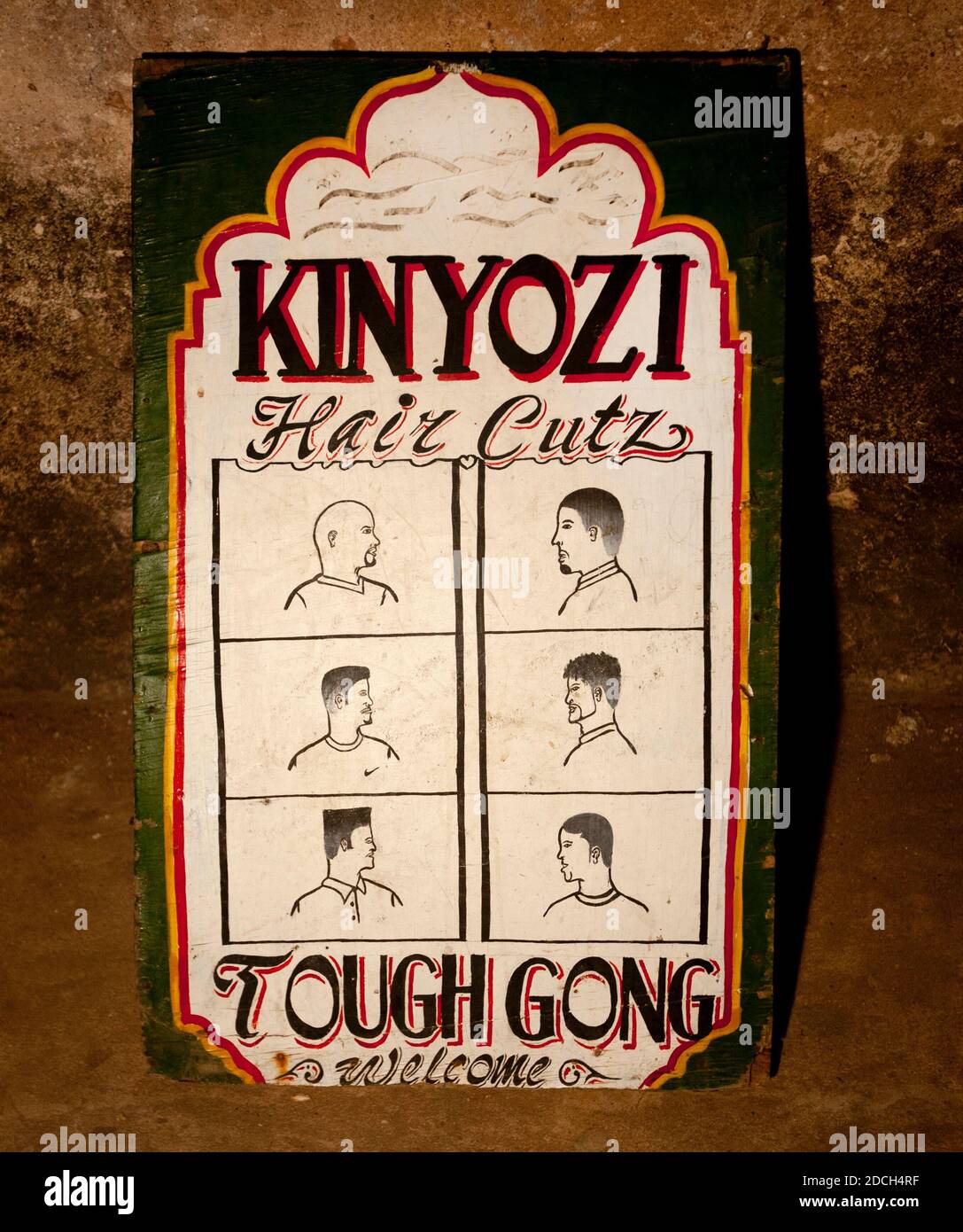 African haidresser sign, Lamu county, Lamu, Kenya Stock Photo - Alamy