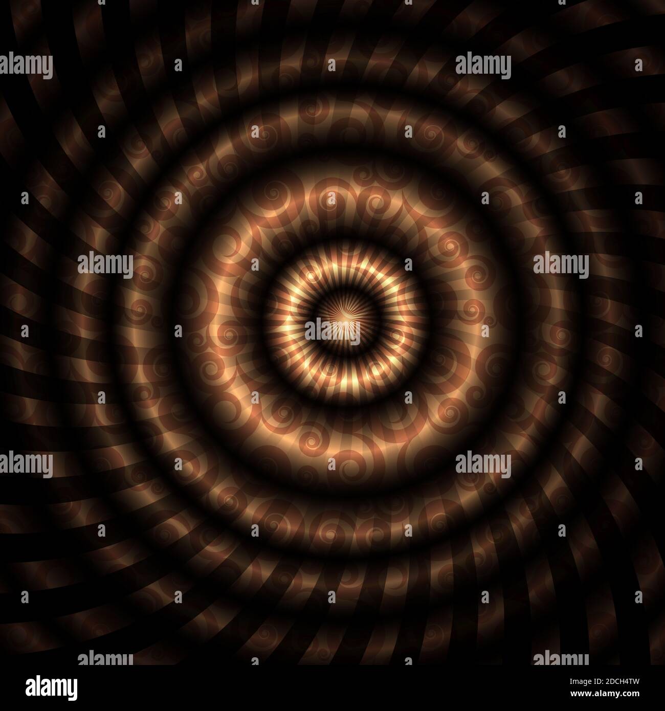 Illustration of Beautiful Abstract Hypnotic Background Stock Photo - Alamy